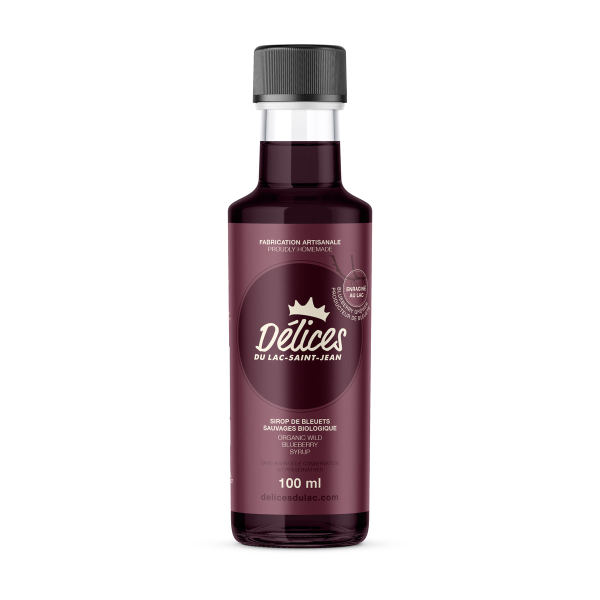 Organic Wild Blueberry Syrup – Délices du Lac Saint-Jean