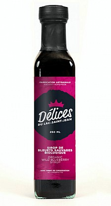 Organic Wild Blueberry Syrup – Délices du Lac Saint-Jean